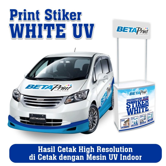 Print UV Roll Sticker White | BetaPrint